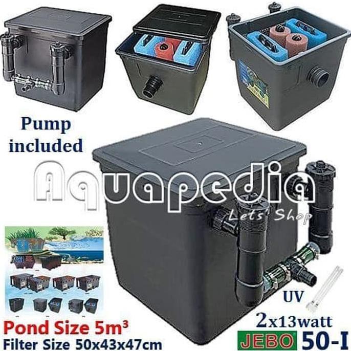 Jual Jebo 50-I Filter Kolam High Performance Pond Filter With Pump And ...