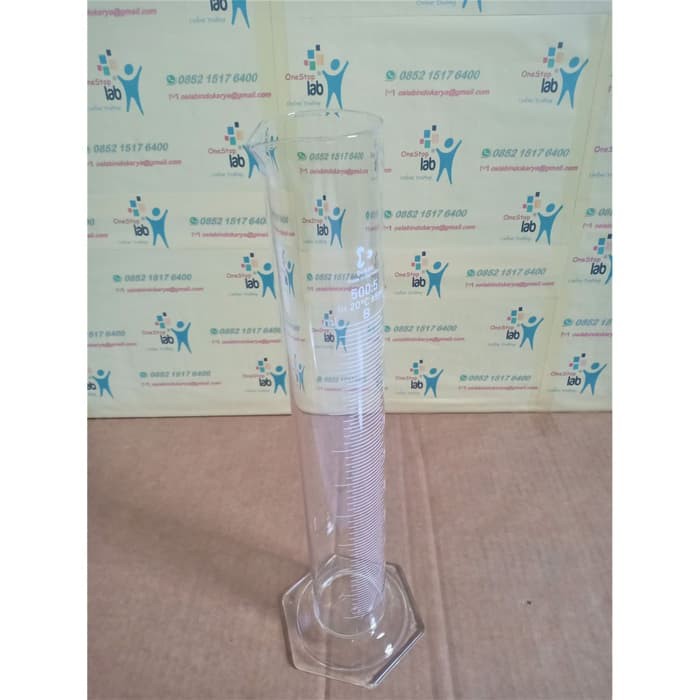Jual DURAN Gelas ukur 500 ML Measuring cylinder silinder ukur kaca ...