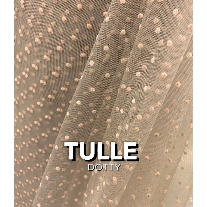 Jual kain tile dot bordir tulle dotty bordir || harga per setengah mtr | Shopee Indonesia