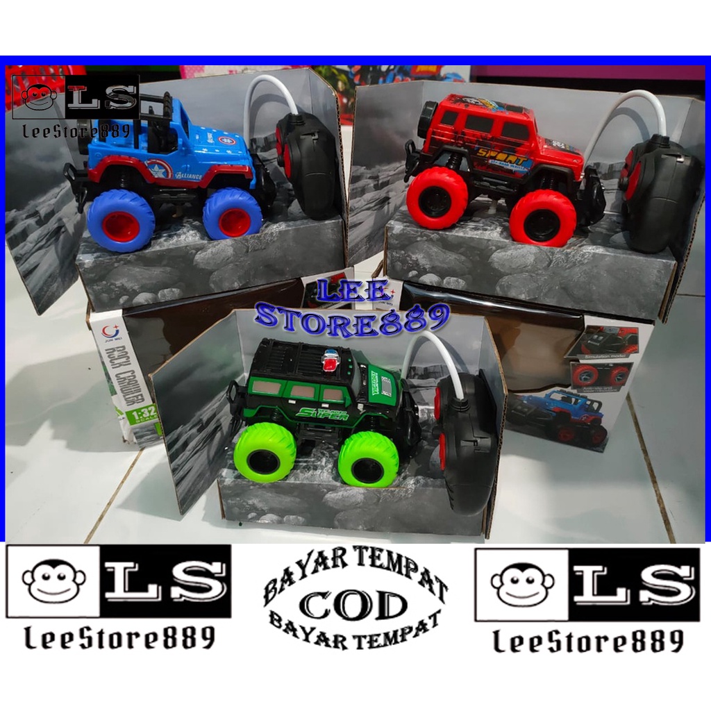 Jual RC Rock Crawler Mobil Remote Kontrol Jeep Off Road Mini | Shopee ...