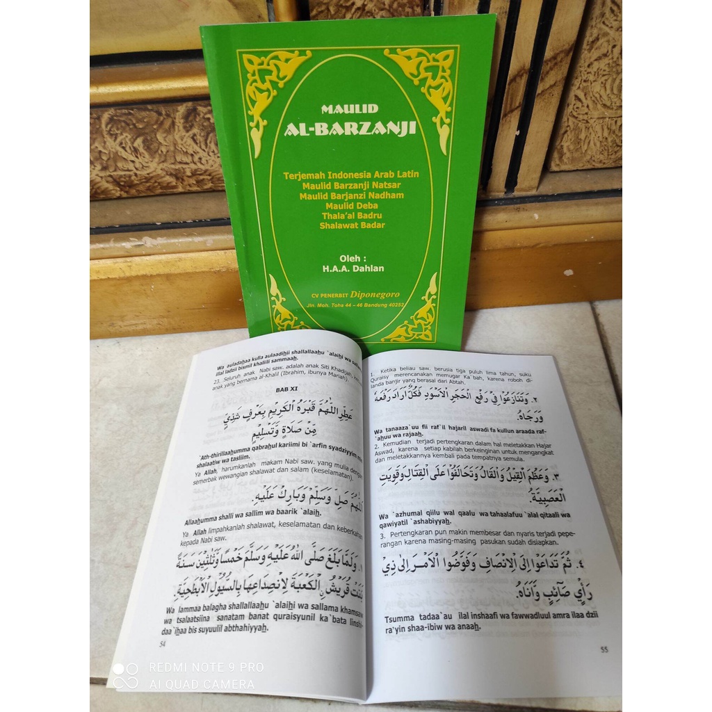 Jual buku terjemah kitab berjanji PLUS ARAB LATIN/terjemah maulud ...