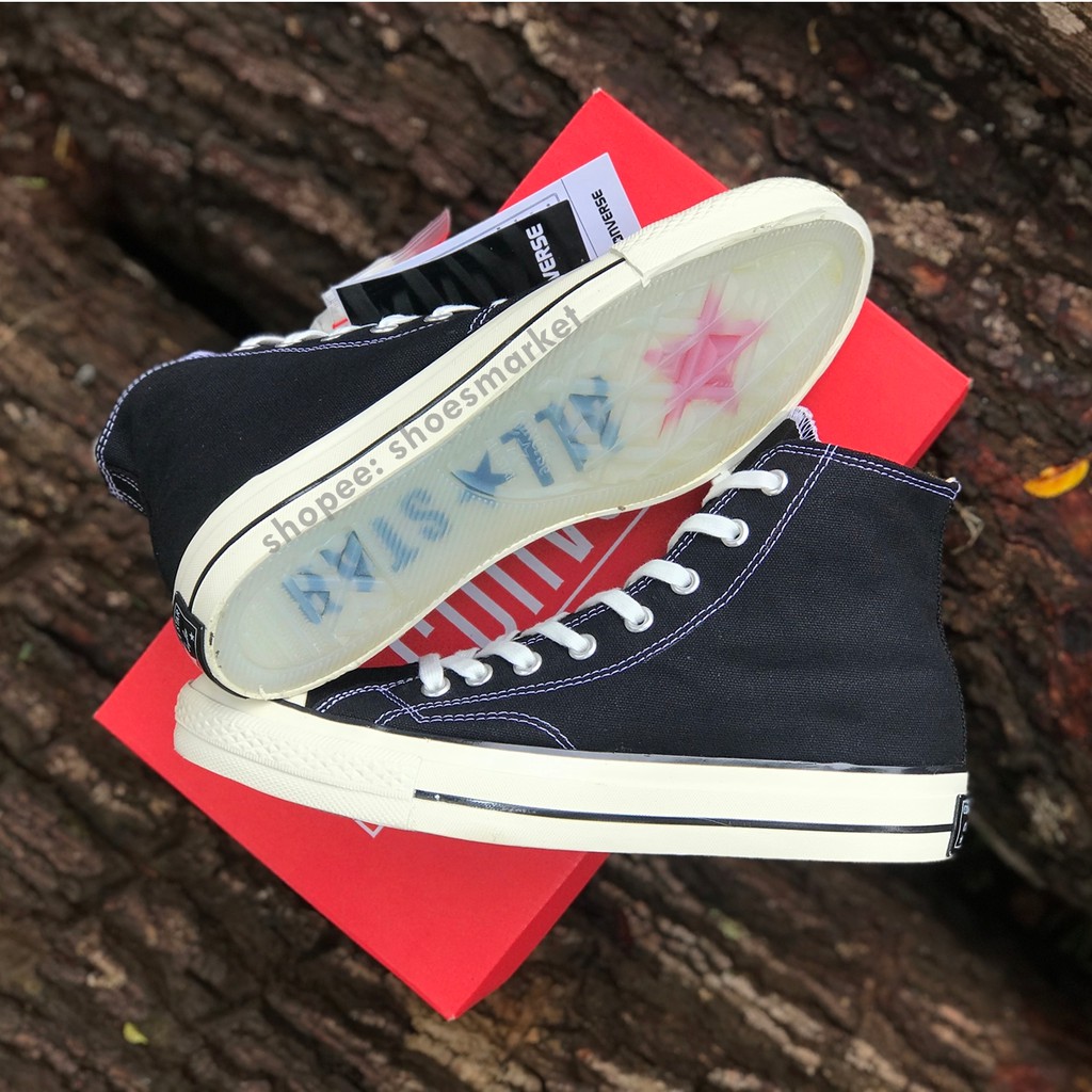 Jual SEPATU CONVERSE 70S HIGH BLACK WHITE ALL STAR CHUCK TAYLOR SOL ...