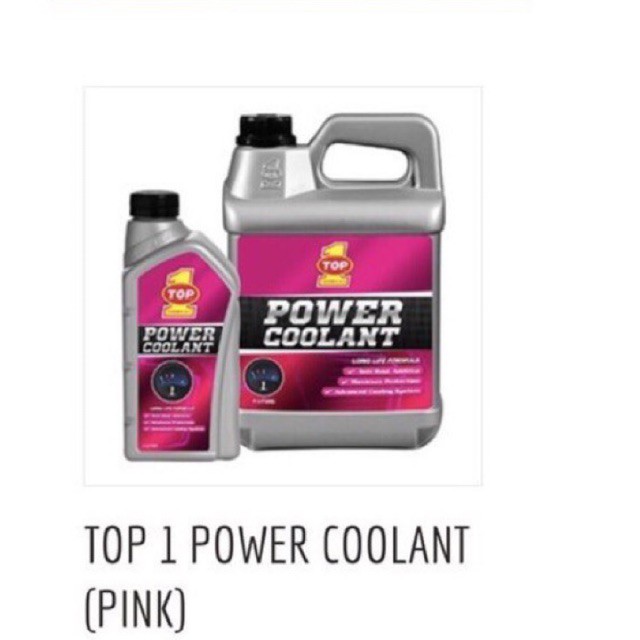 Jual AIR RADIATOR POWER COOLANT MERK TOP 1 WARNA MERAH 1 LITER | Shopee ...