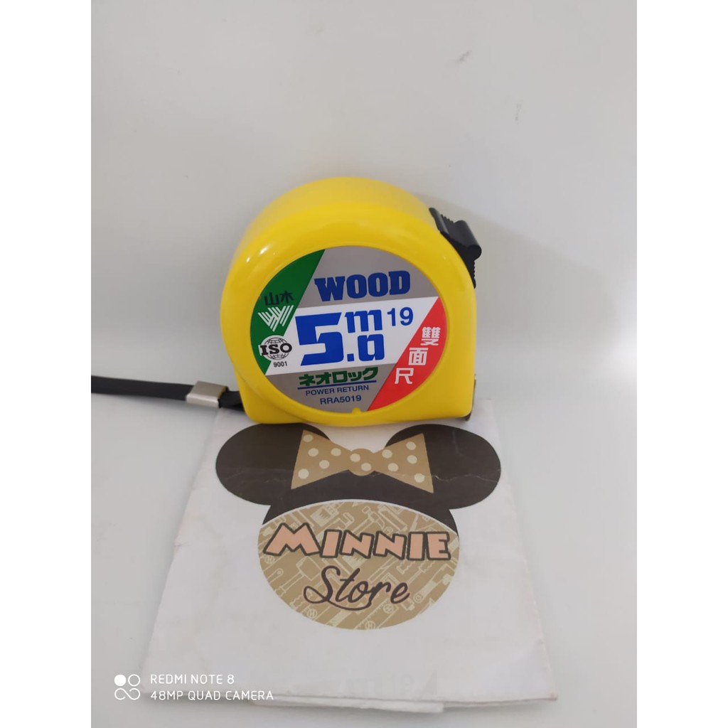 Jual Alat ukur Wood Roll Meter 5m x 19mm - Meteran 5 meter x 19 mm ...