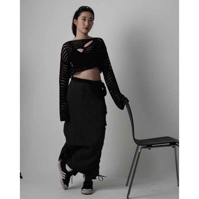 Jual BLAIR FISHNET TOP | Pickthecloth - Jaring Top Atasan Rajut Knit ...