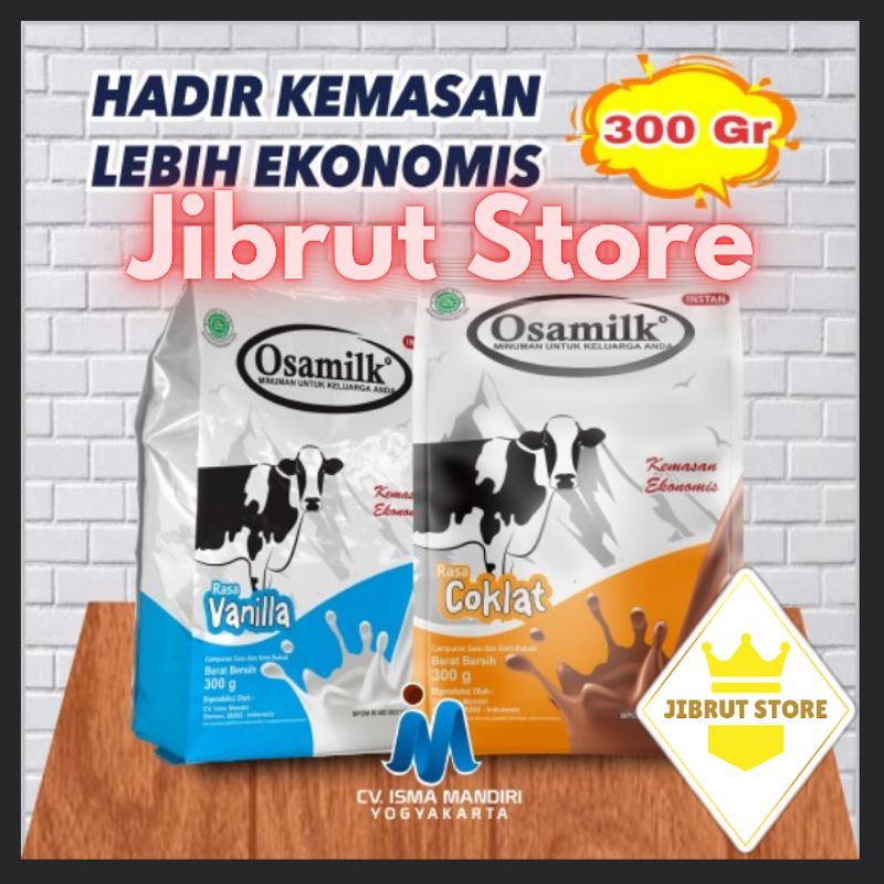 Jual OSAMILK SUSU SAPI BUBUK MURNI GEMUK BADAN ANAK DAN DEWASA 300 GRAM ...