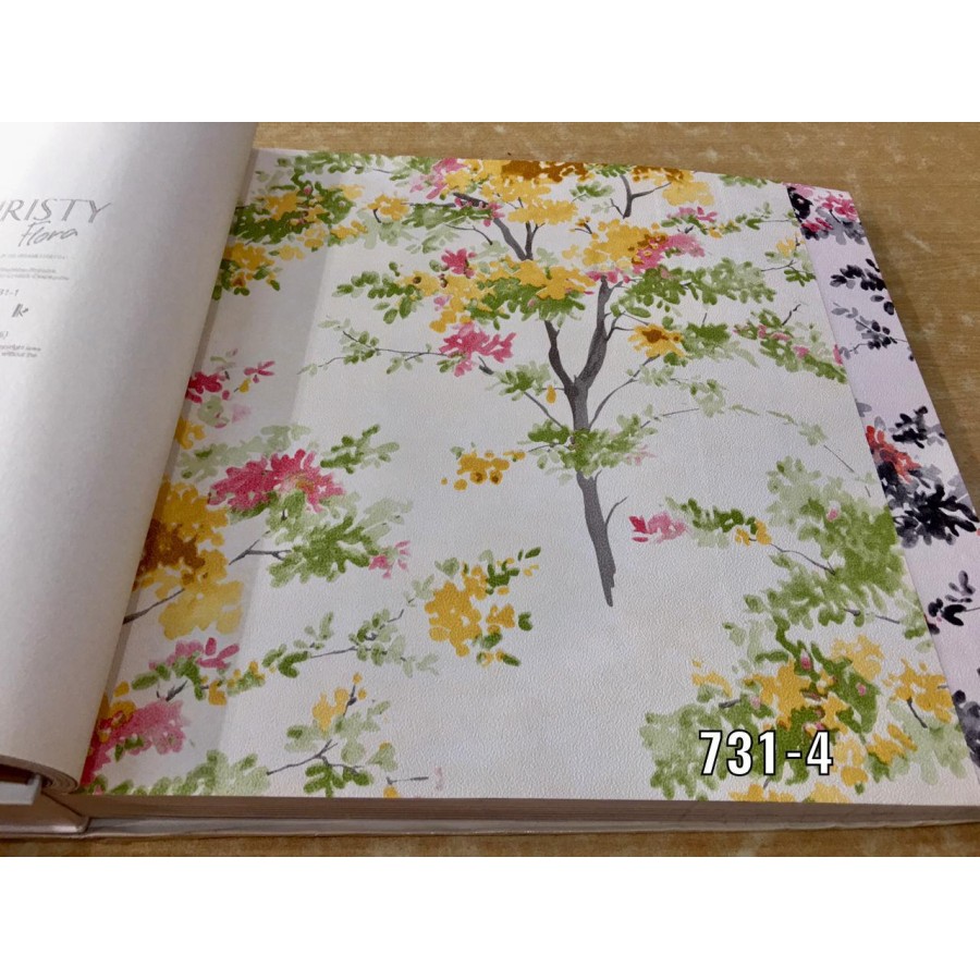 Jual WALLPAPER DINDING MOTIF POHON TROPICAL LUKISAN CERAH FLORA ...