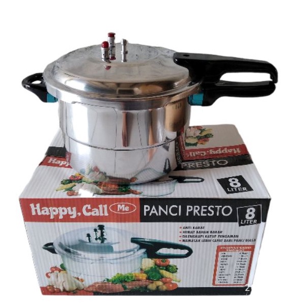 Jual PANCI PRESTO 8 LITER HC BELLY PINGGANG BAHAN ALUMINIUM TEBAL | Shopee Indonesia
