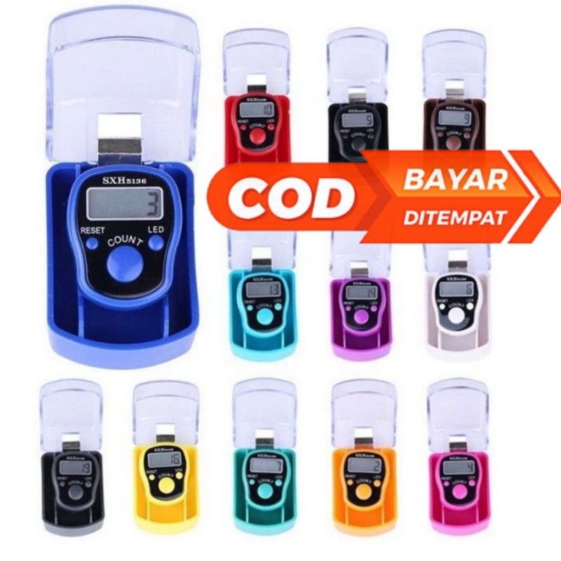 Jual Alat Hitung Tasbih Digital LED / Finger Counter Digital ( 6389 ...