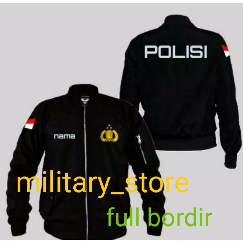 Jual JAKET BOMBER POLISI/RESMOB - BAHAN TASLAN | Shopee Indonesia
