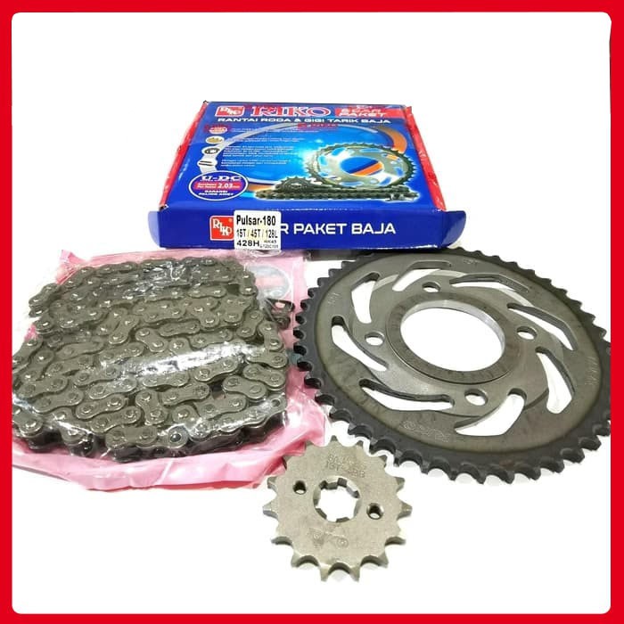 Jual Gir set Gear Set plus Rante Bajaj pulsar 180 Ug3 Kawasaki Bajaj ...