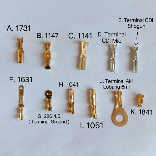 Jual Skun kabel terminal kuningan untuk motor per 500pcs | Shopee Indonesia