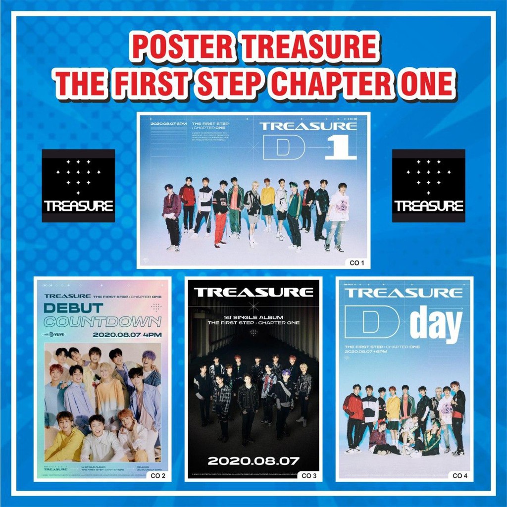 Jual POSTER TREASURE THE FIRST STEP CHAPTER ONE K-POP | Shopee Indonesia