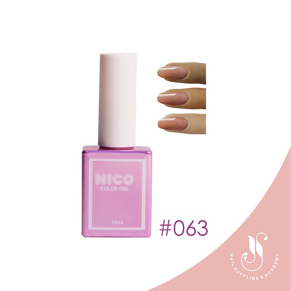Jual Nico Color # 63 / ORIGINAL / Gel polish / kutek gel / nail art / JS Nail | Shopee Indonesia