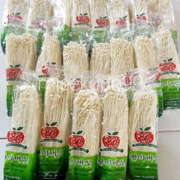 Jual JAMUR ENOKI FRESH / ENOKI MUSHROOM ENOKITAKE SAYUR SEGAR BALI ...