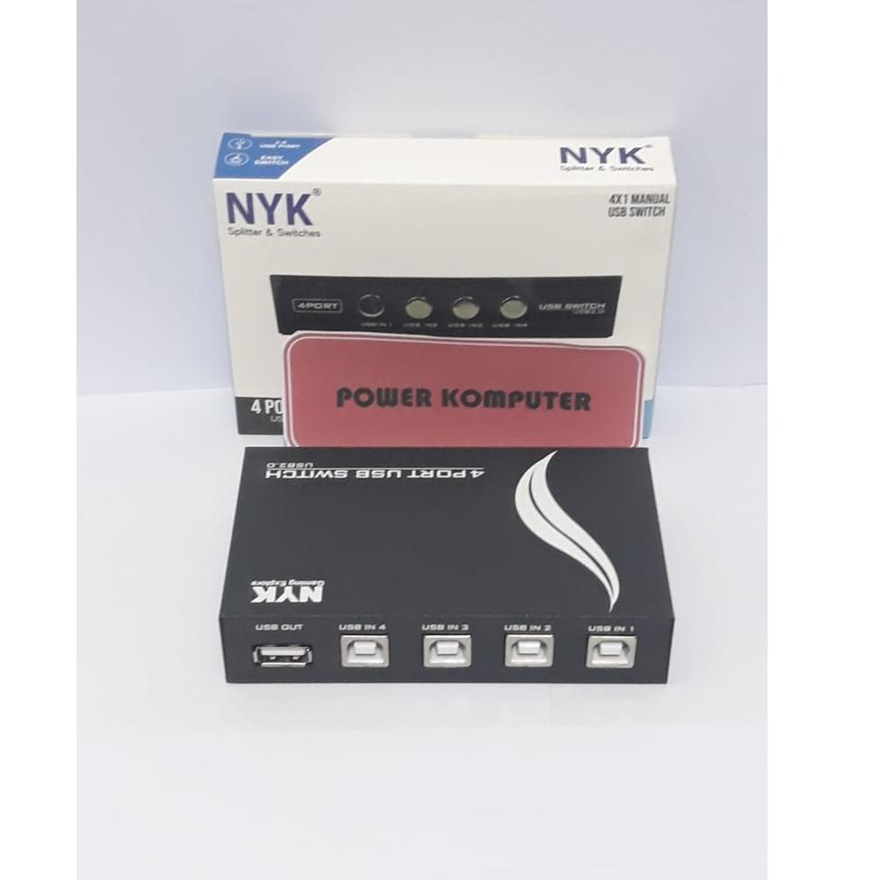 Jual [Miliki Sekarang] Manual Switch Printer 4 Port Usb Sharing Switcher 1-4 WCC | Shopee Indonesia