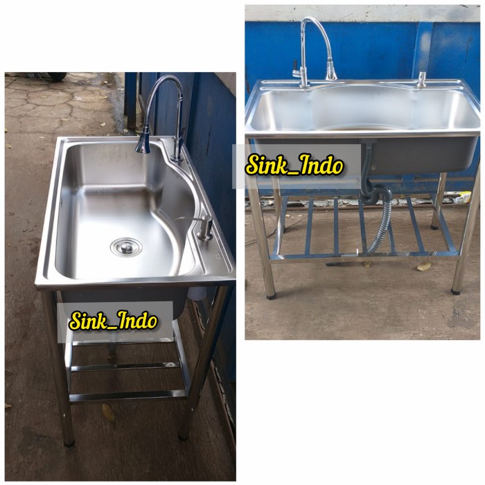 Jual Wastafel - Bak Cuci Piring Portable Wastafel Rak Kaki Kitchen Sink ...