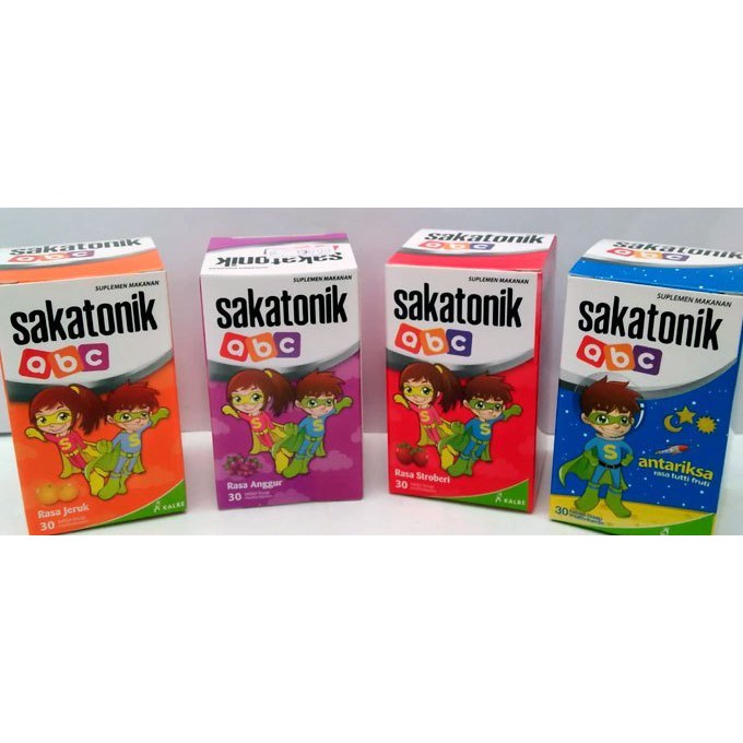 Jual SAKATONIK ABC TABLET HISAP ISI 30 MULTIVITAMIN PER BOTOL | Shopee ...