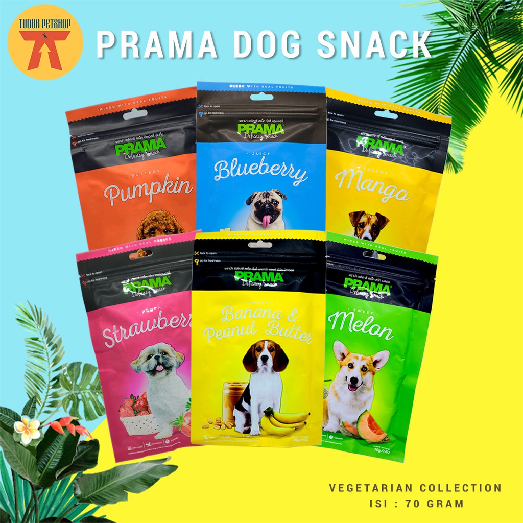 Jual PRAMA DOG SNACK VEGETARIAN COLLECTION 70 GR CEMILAN / MAKANAN ...