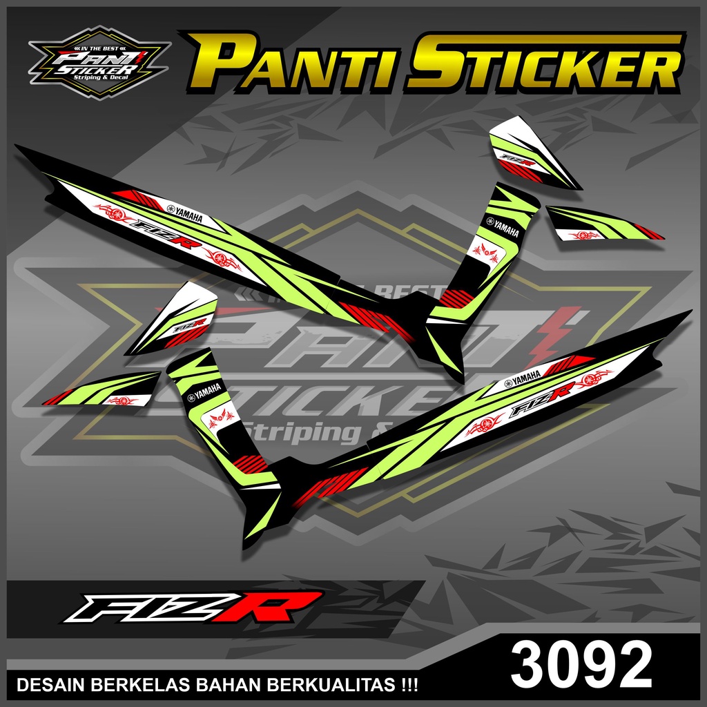 Jual A3092 Striping Yamaha Fiz r List Variasi Racing Semi Full- Sticker ...