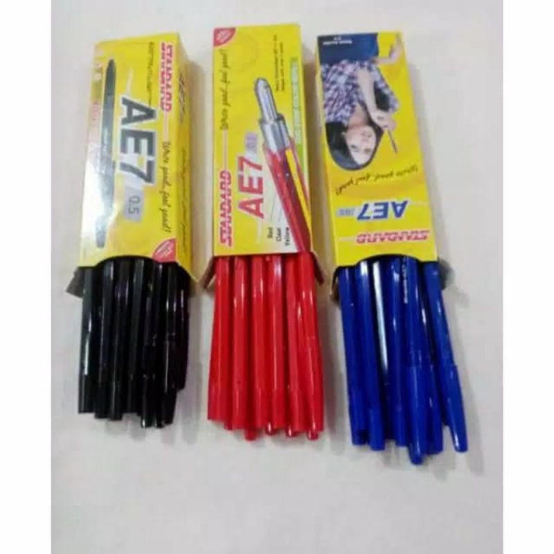 Jual 12pc bolpoin Ae7 standart, Ae9 dan AE7 crystal | Shopee Indonesia