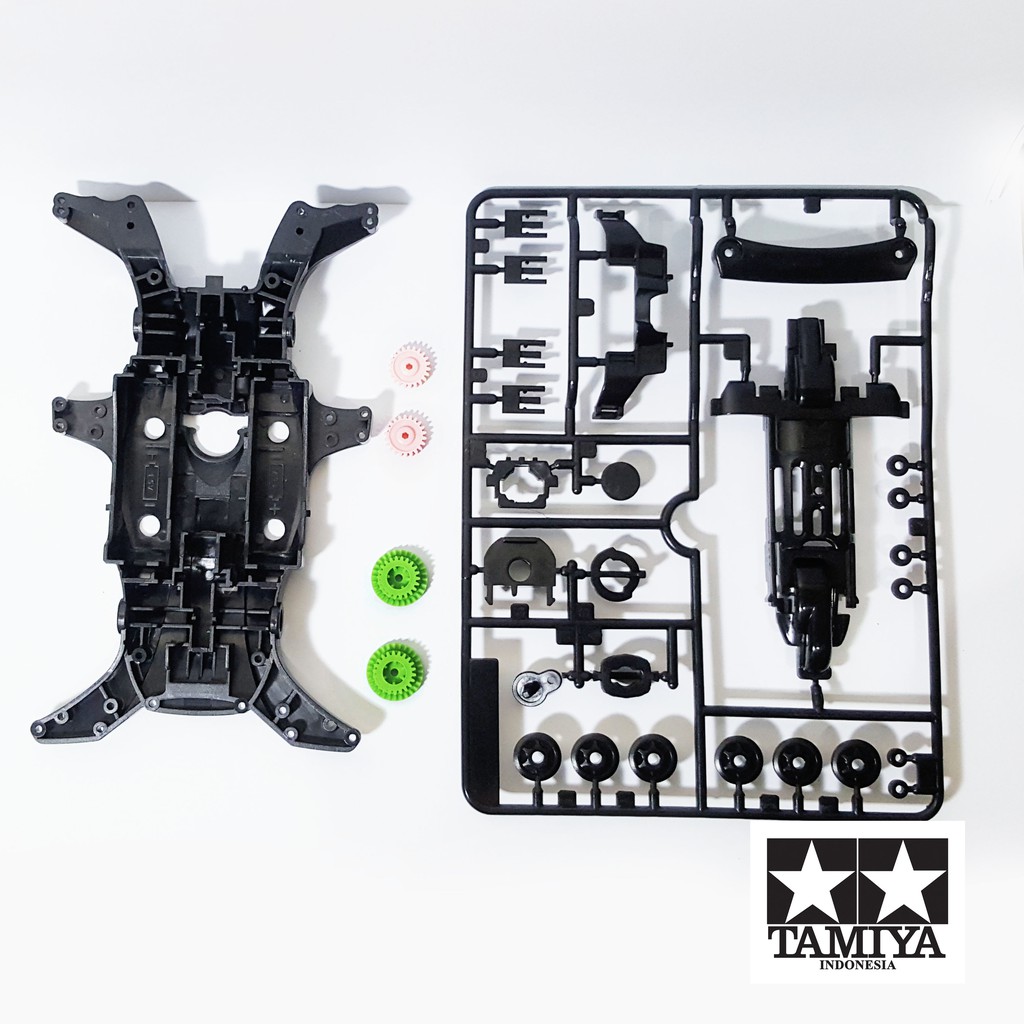 Jual Rep Tamiya - MA Chassis Set (Black) & MA Gear Set (Mini 4WD ...