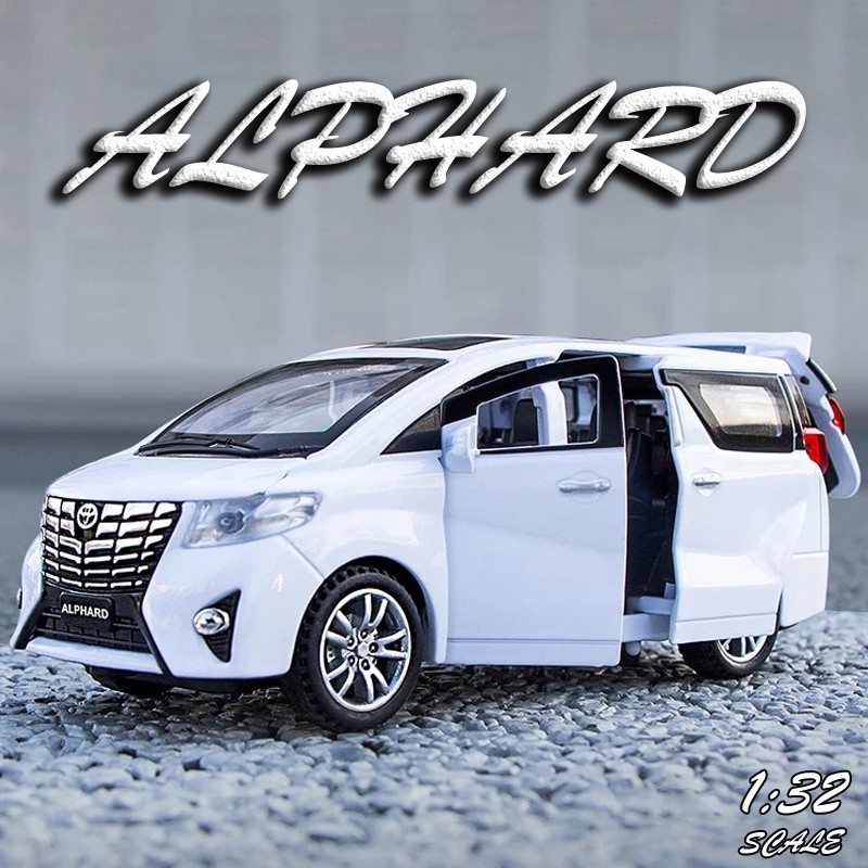 Jual Toyota Alphard Vellfire MPV Miniatur Diecast Mobil 1:32 Scale ...