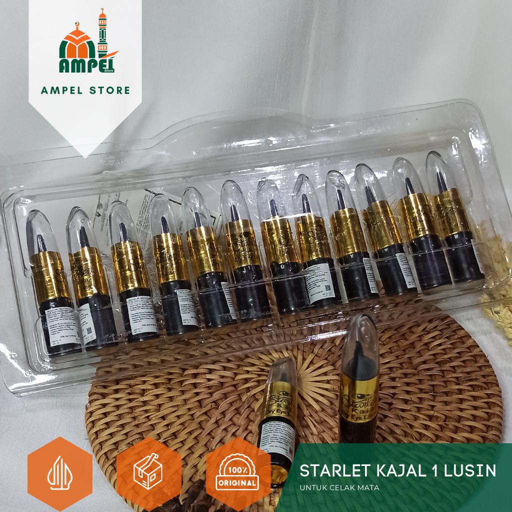 Jual 1 LUSIN (12 PCS) Celak Mata Herbal STARLET KAJAL Asli Pakistan ...