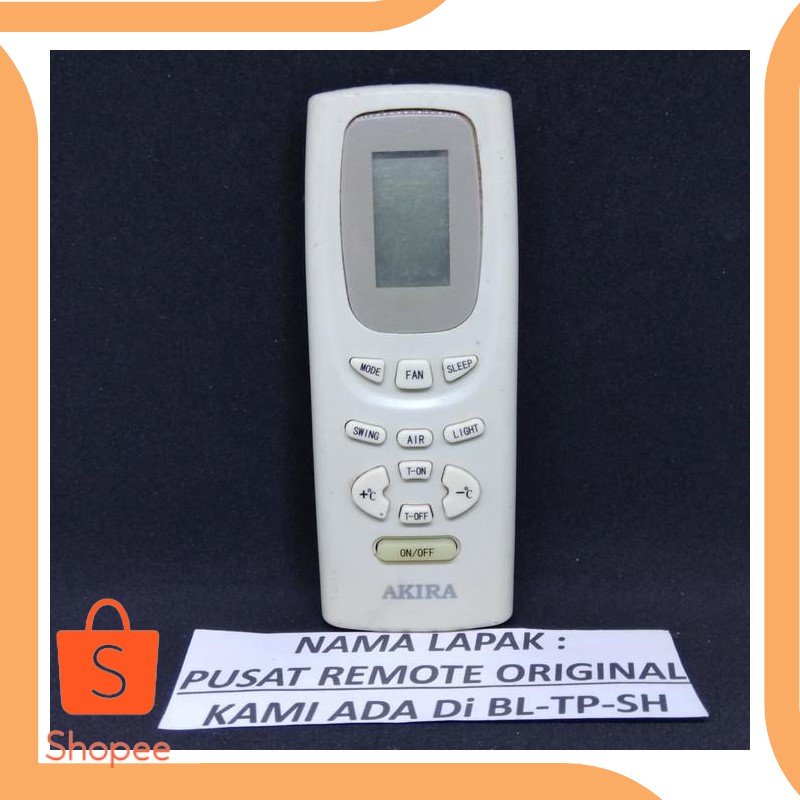 Jual Dijual parts REMOTE REMOT AC AKIRA Y512F ORIGINAL ASLI 19DEZ ...