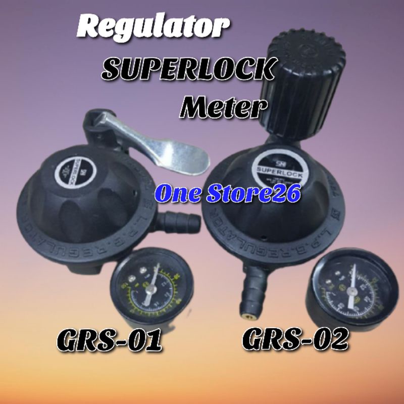 Jual Regulator Gas SUPERLOCK GRS-01 GRS-02 Meter | Shopee Indonesia