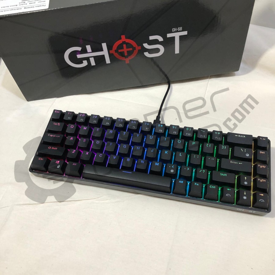 Jual Paradox Gaming GHOST IBM68K Black Mechanical Gaming Keyboard ...