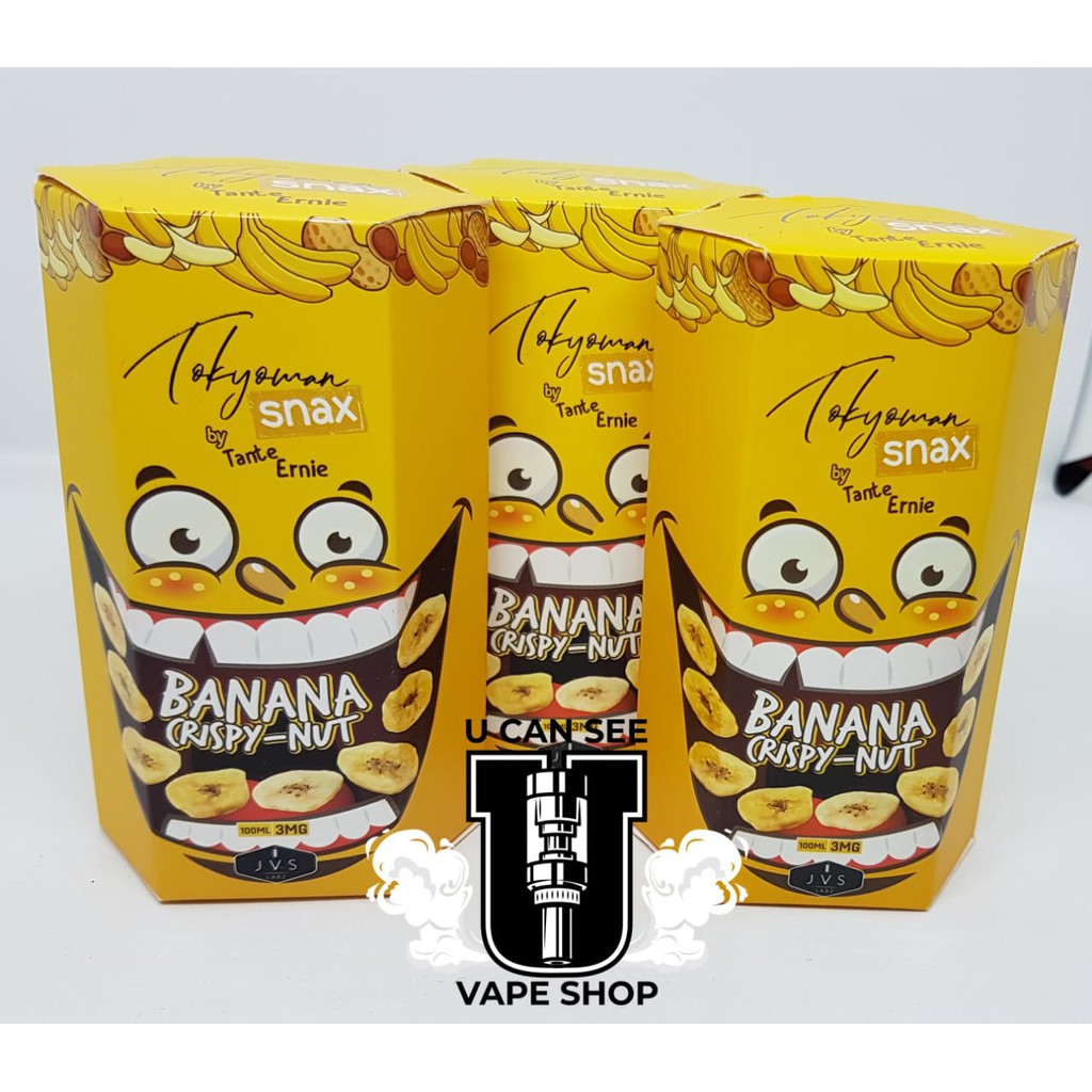 Jual TOKYOMAN SNAX BANANA CRISPY NUT 100ML BY JVS X TANTE ERNIE | Shopee Indonesia