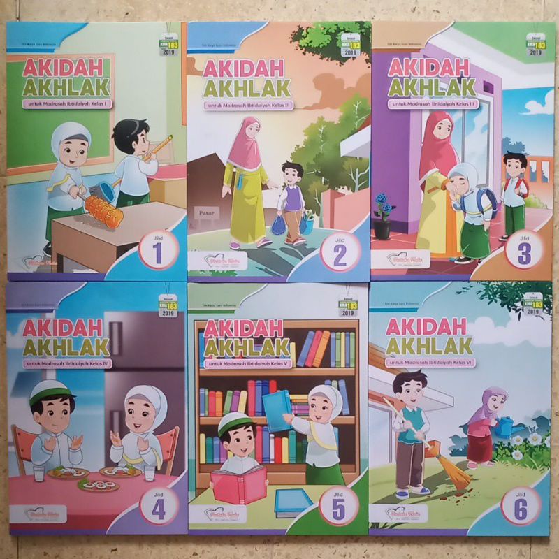 Jual Buku Akidah Akhlak MI pustaka mulia kelas 1-6 KMA 2019 | Shopee Indonesia