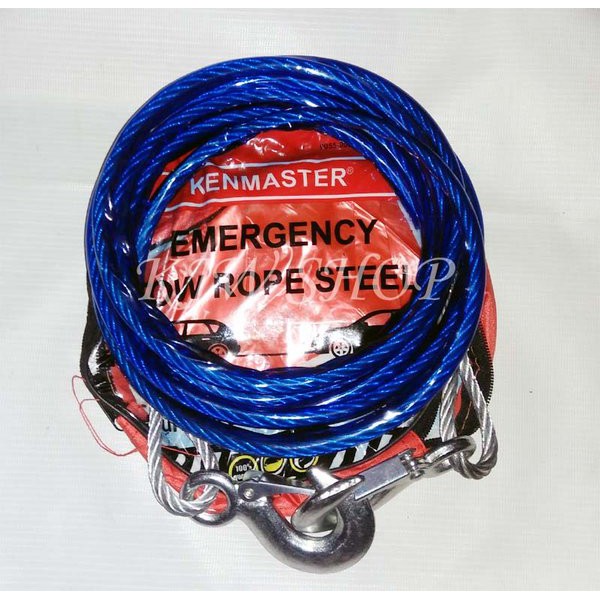 Jual Sling Baja - Tali Derek Mobil 8mm x 4m KenMaster | Shopee Indonesia