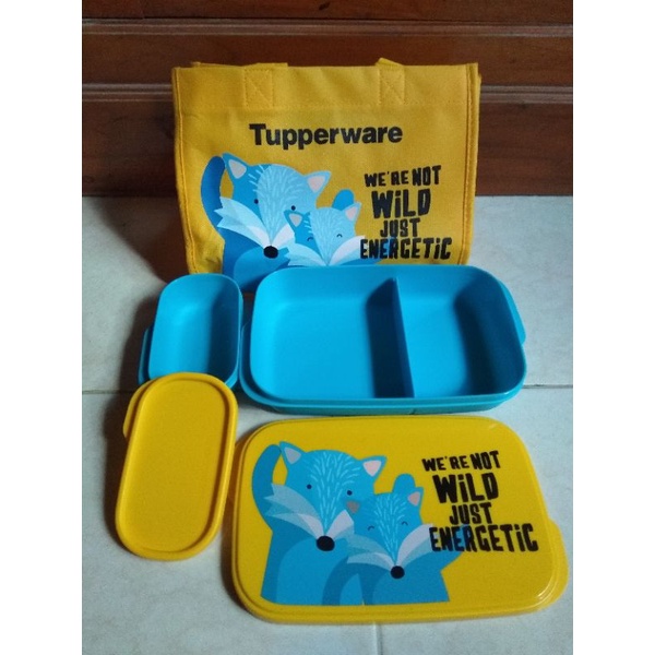 Jual kotak bekal / tempat makan foodie buddy fox dan panda lunch set ...