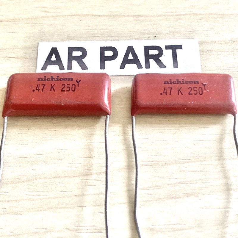 Jual kapasitor .47 470nf 250volt nichicon japan | Shopee Indonesia