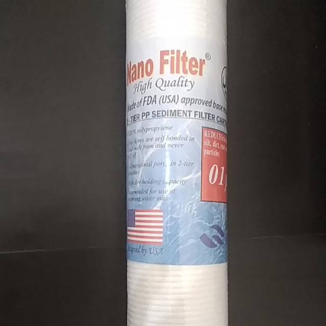 Jual Nano Filter 01 mikro 10 inch Saringan Housing | Shopee Indonesia