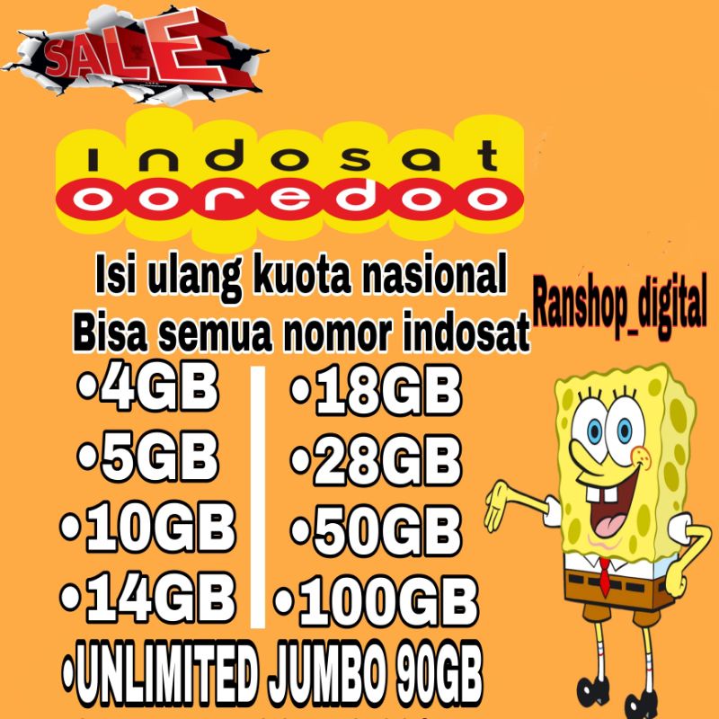 Jual Freedom Unlimited Jumbo 90GB |Kuota indosat Freedom Internet 50GB ...