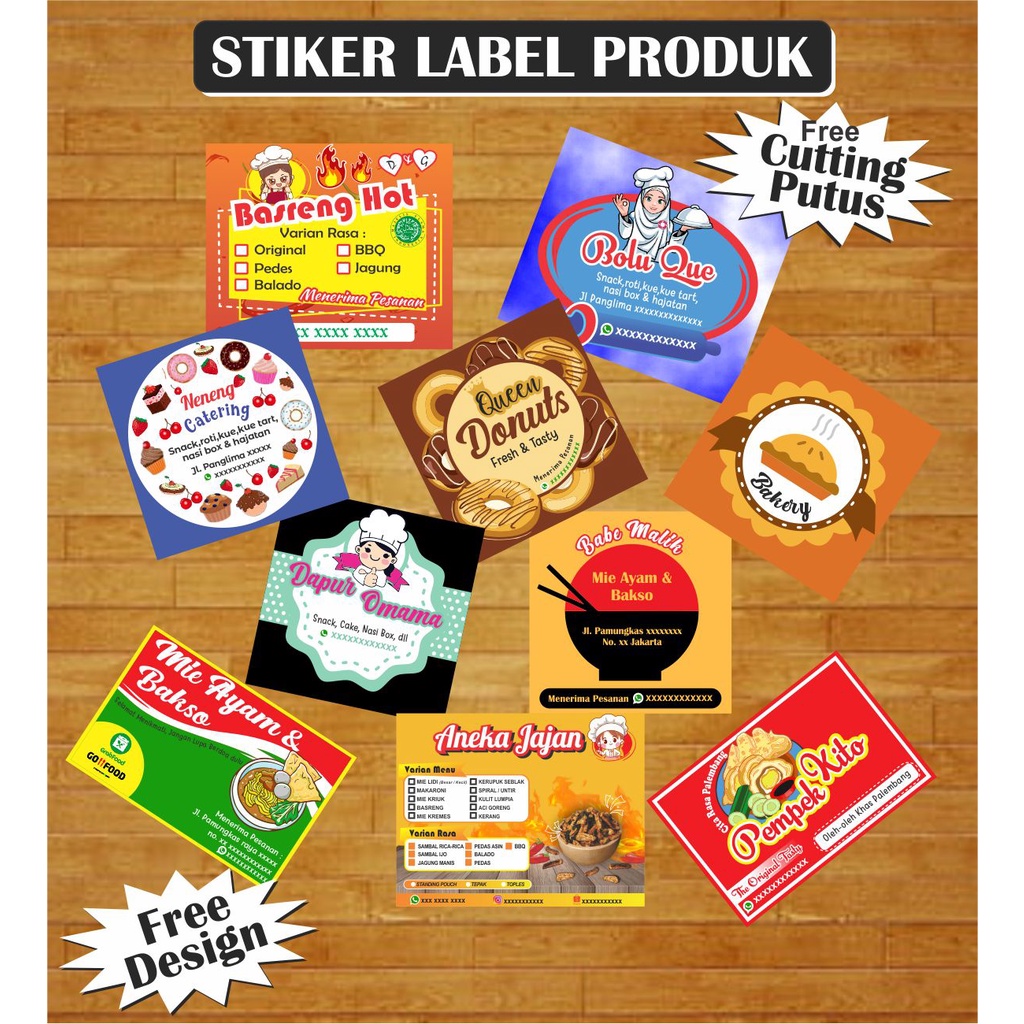 Jual 240 PCS Stiker Label Usaha/ Stiker Kemasan / Stiker Produk ...