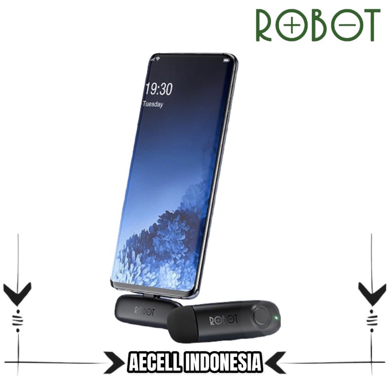 Jual MIC Wireless ROBOT RS20 Clip On/Mic Bluetooth 5.1 Original Koneksi ...