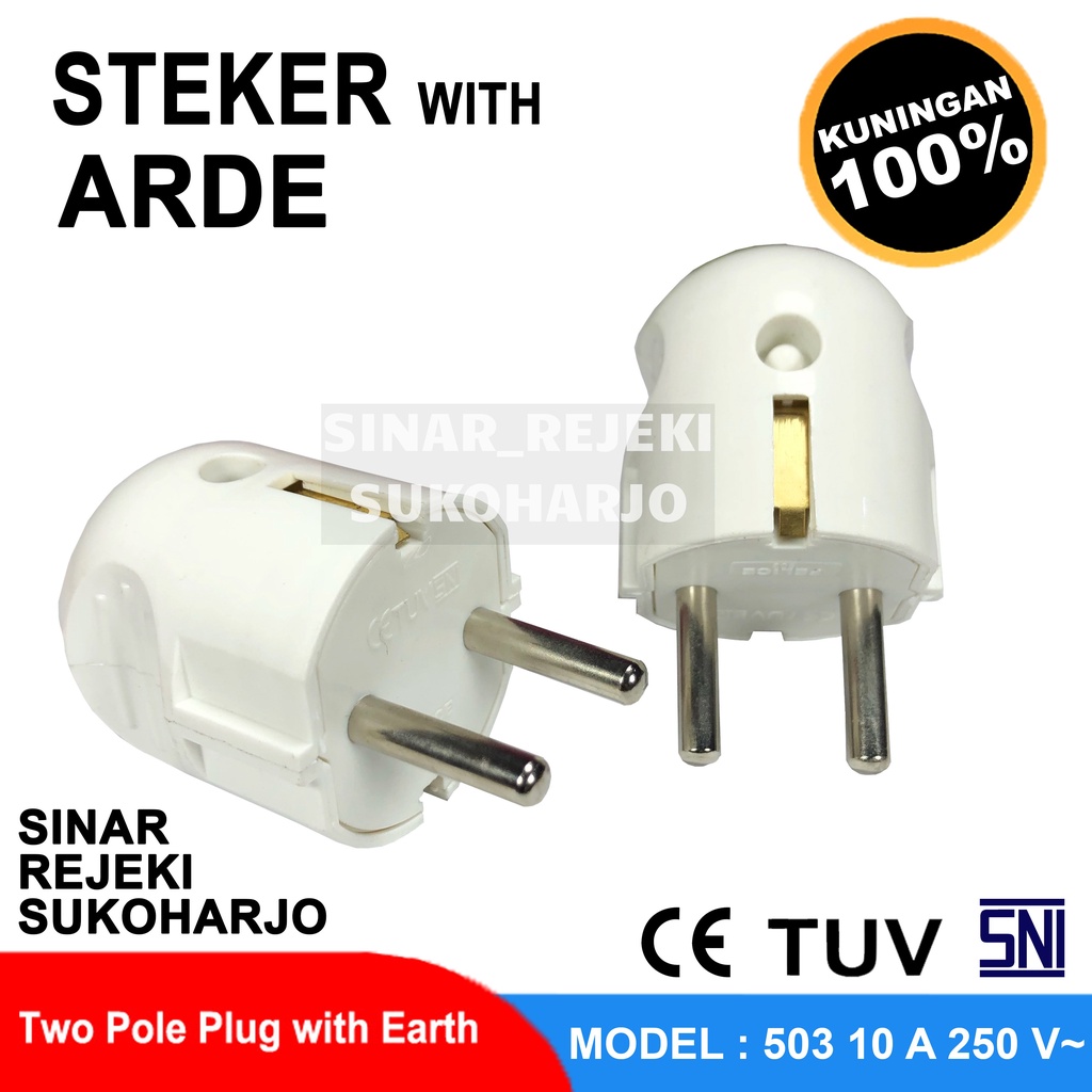 Jual STEKER ARDE COLOKAN LISTRIK BULAT / KOTAK HIGH QUALITY Colokan ...