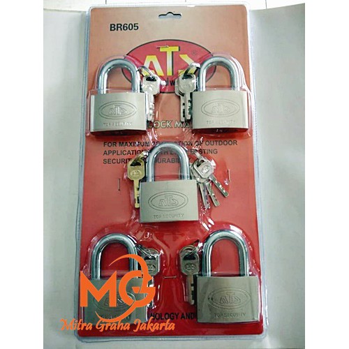 Jual Gembok Rumah/Toko ATS Masterkey 60-5 Berkualitas MGJ | Shopee ...
