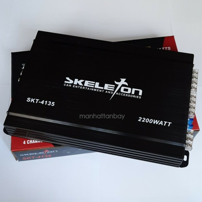 Jual POWER AMPLIFIER MOBIL 4 CHANNEL SKELETON | Shopee Indonesia