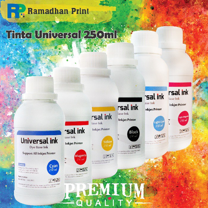 Jual Tinta Universal 250 ml Printer Epson L300 L310 L350 L355 L360 L365 ...