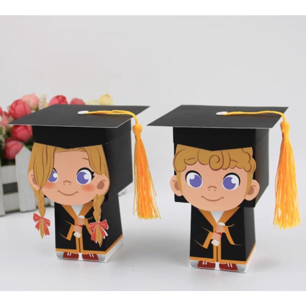 Jual BOX MINI GRADUATION / PAPERBAG / BOX UNIK / BAM14 | Shopee Indonesia