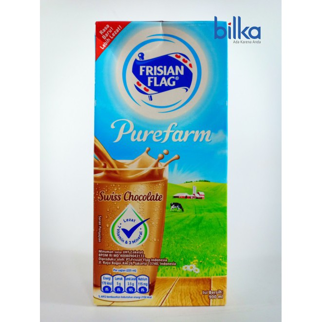 Jual FRISIAN FLAG PUREFARM Swiss Chocolate 900ml | Shopee Indonesia