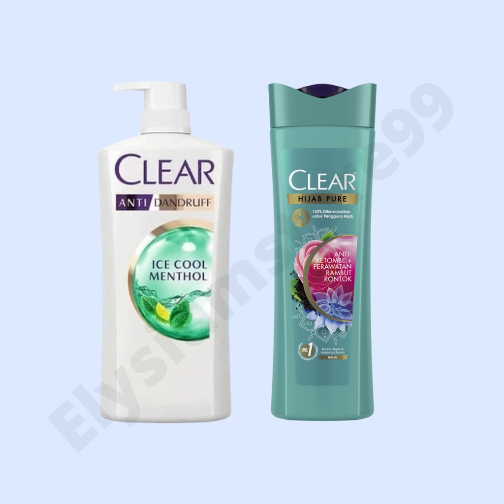 Jual Shampoo clear anti ketombe 660 ml/anti rontok CLEAR HIJAB PURE ...