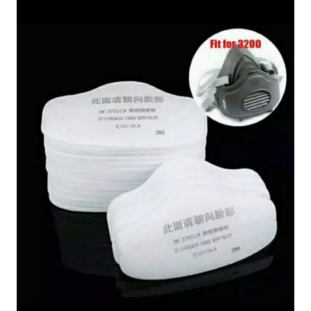 Jual Refill Filter Masker 3M 3701CN N95 Untuk Masker Respirator 3200 3700 Ecer 1 Pcs | Shopee ...
