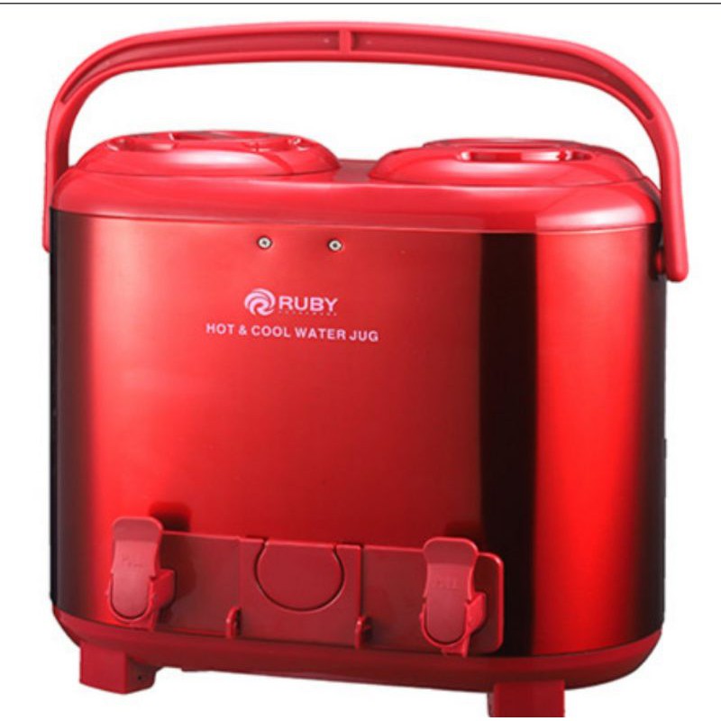 Jual Dispenser Air Double Water Tank Stainless Ruby 15 Liter Red ...