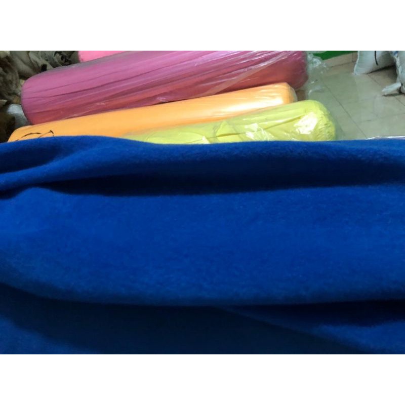 Jual BAHAN KAIN VELBOA BIRU BCA 90CM X 150CM | Shopee Indonesia